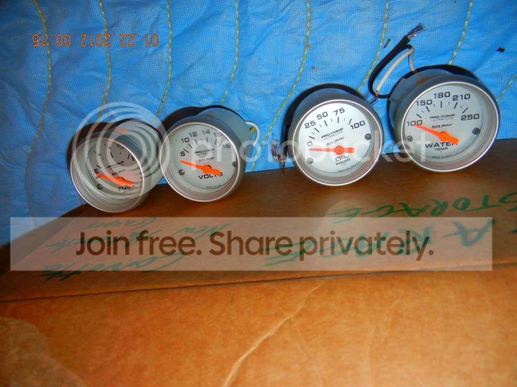 F/S - Autometer Pro Comp Ultra Lite Gauge Set - CorvetteForum ...