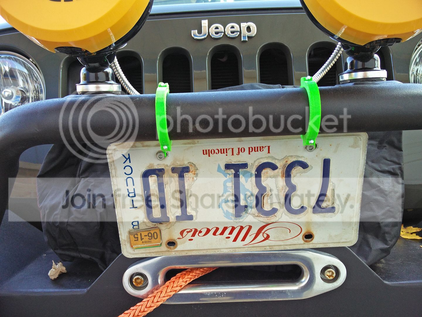 License plate mounting on Barricade Trail force HD bumper w/winch ...