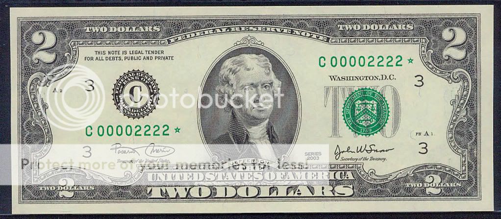 New set w/ pics... 00001111 thru 00009999 Stars - Paper Money Forum